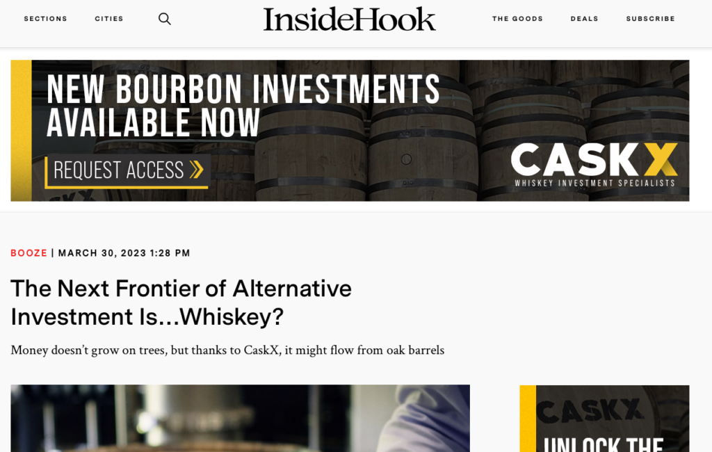 CaskX featured: An inside look by InsideHook - CaskX